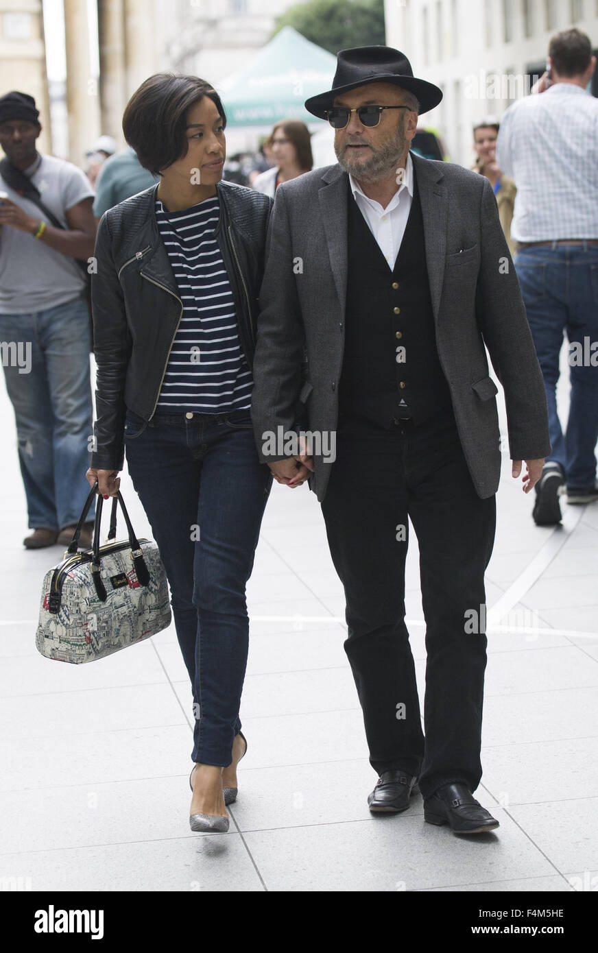 Celebrities at the BBC studios Featuring: George Galloway, Putri ...