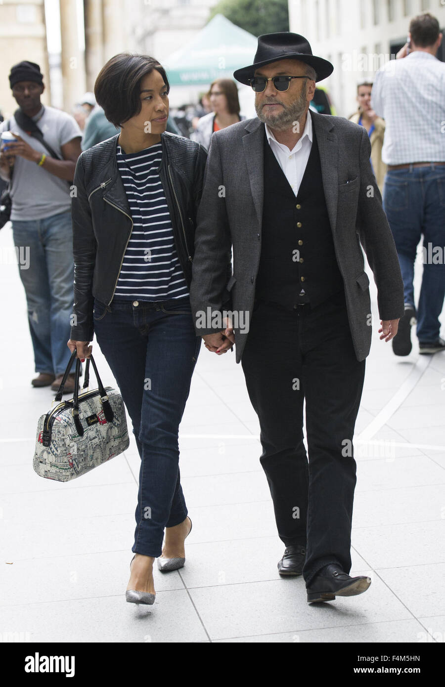 Celebrities at the BBC studios Featuring: George Galloway, Putri ...