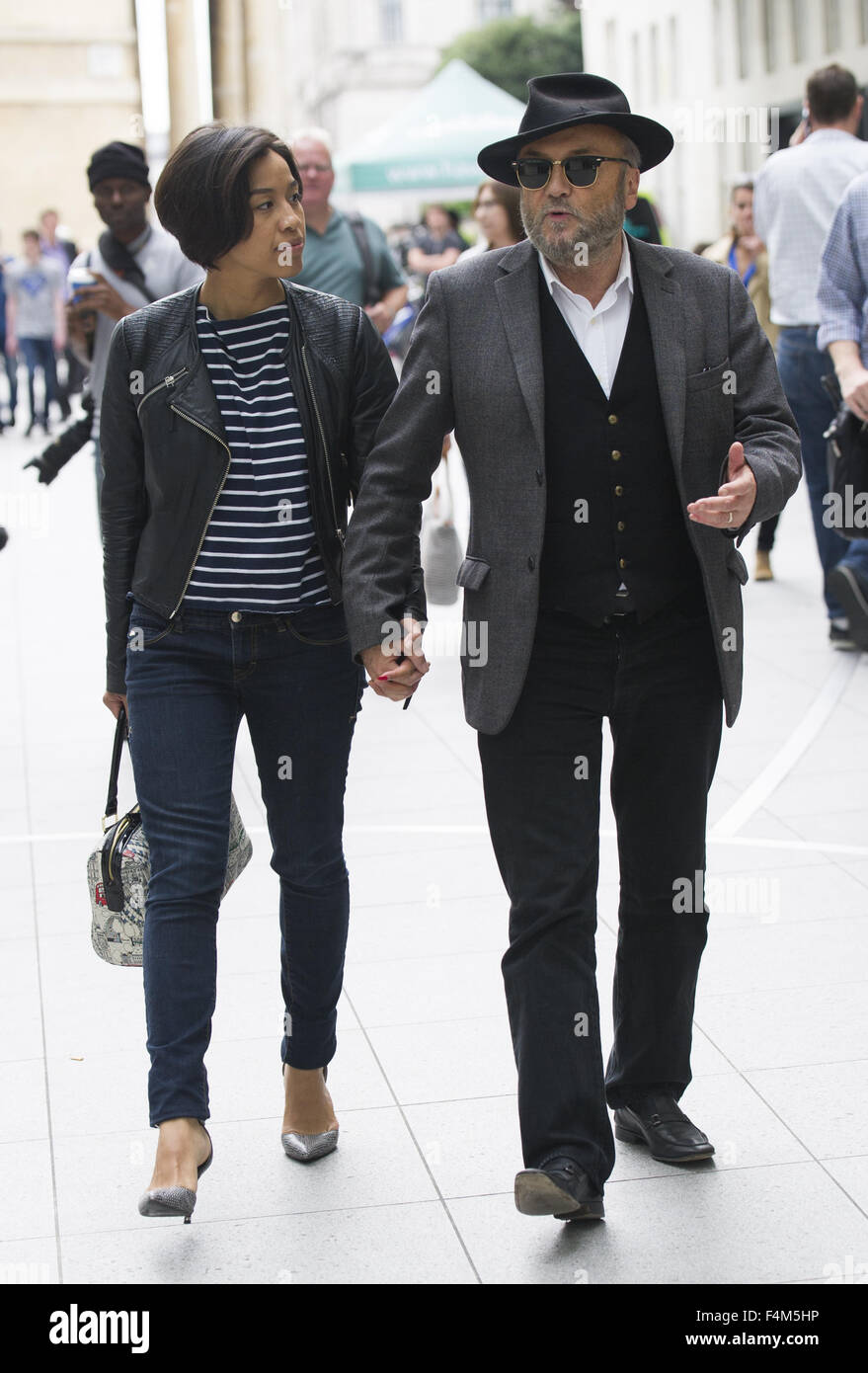 Celebrities at the BBC studios Featuring: George Galloway, Putri ...