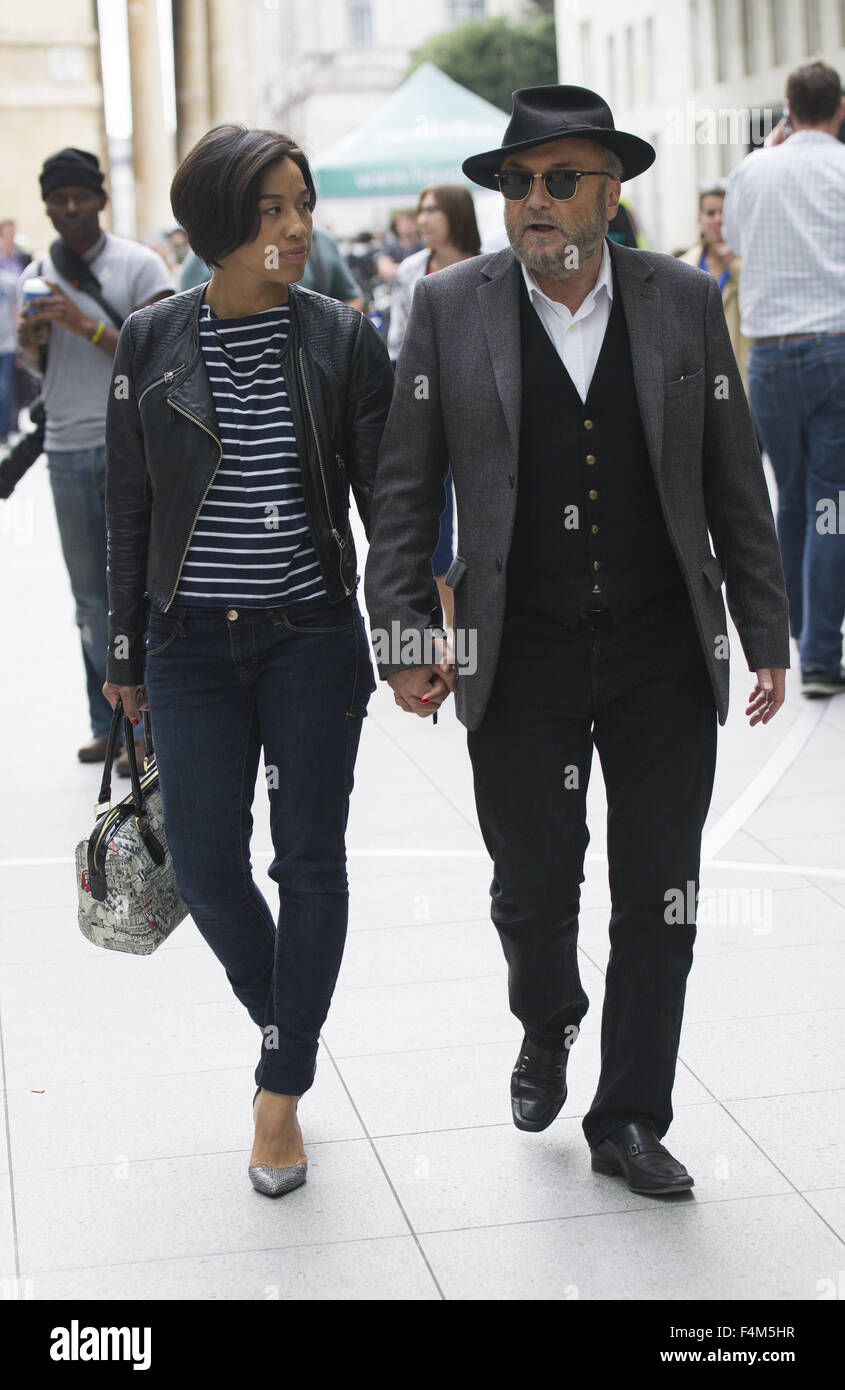 Celebrities at the BBC studios Featuring: George Galloway, Putri ...