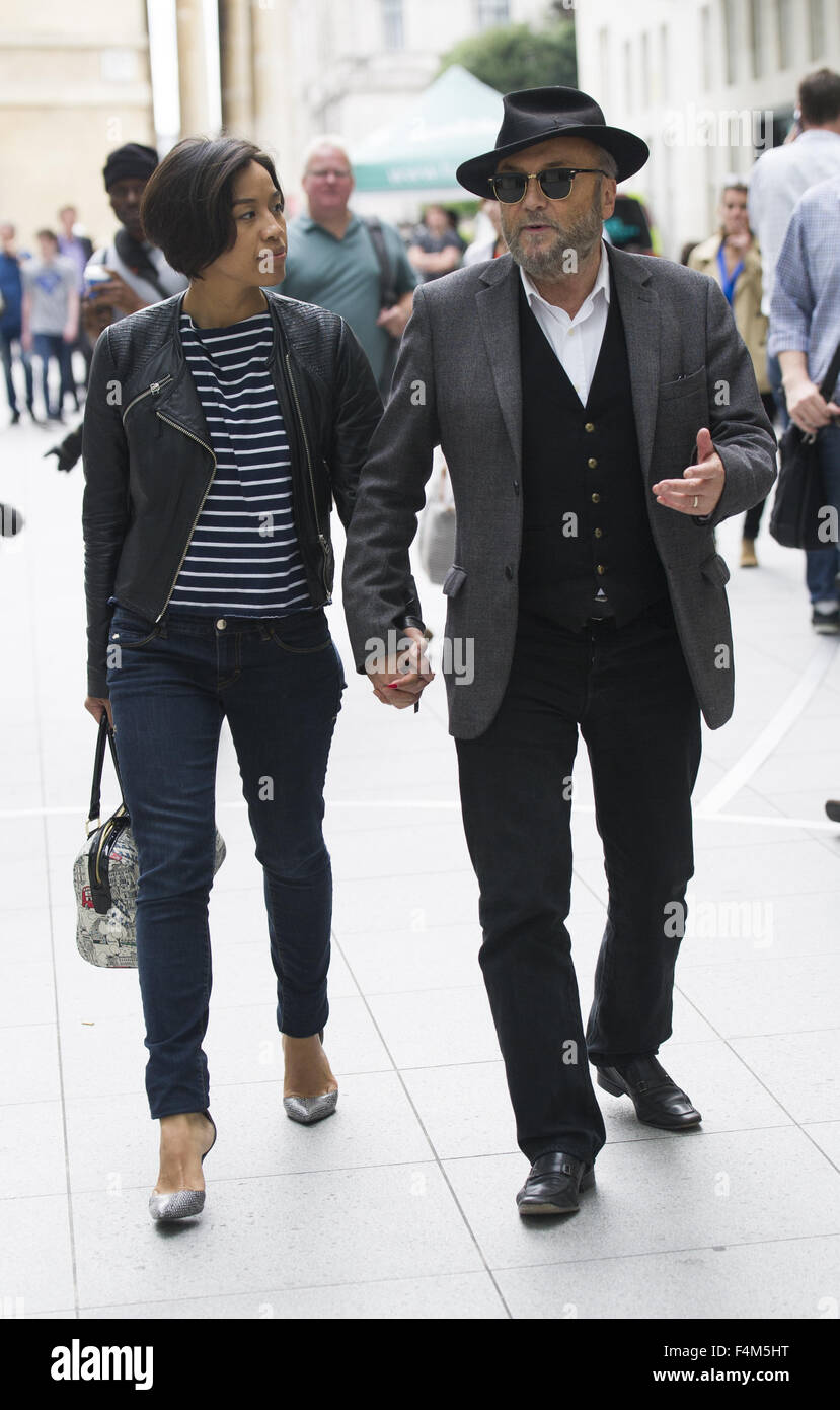 Celebrities at the BBC studios Featuring: George Galloway, Putri ...