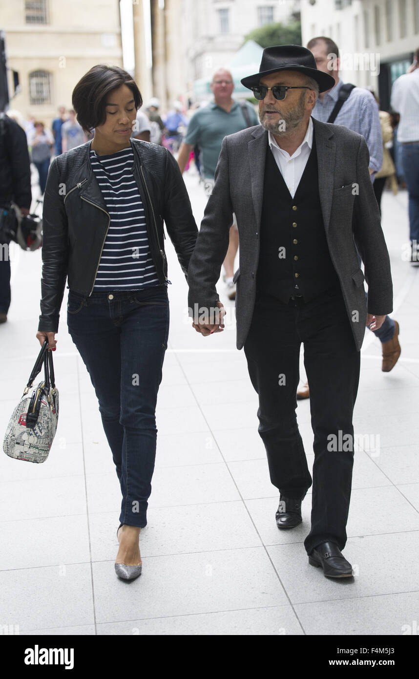 Celebrities at the BBC studios Featuring: George Galloway, Putri ...