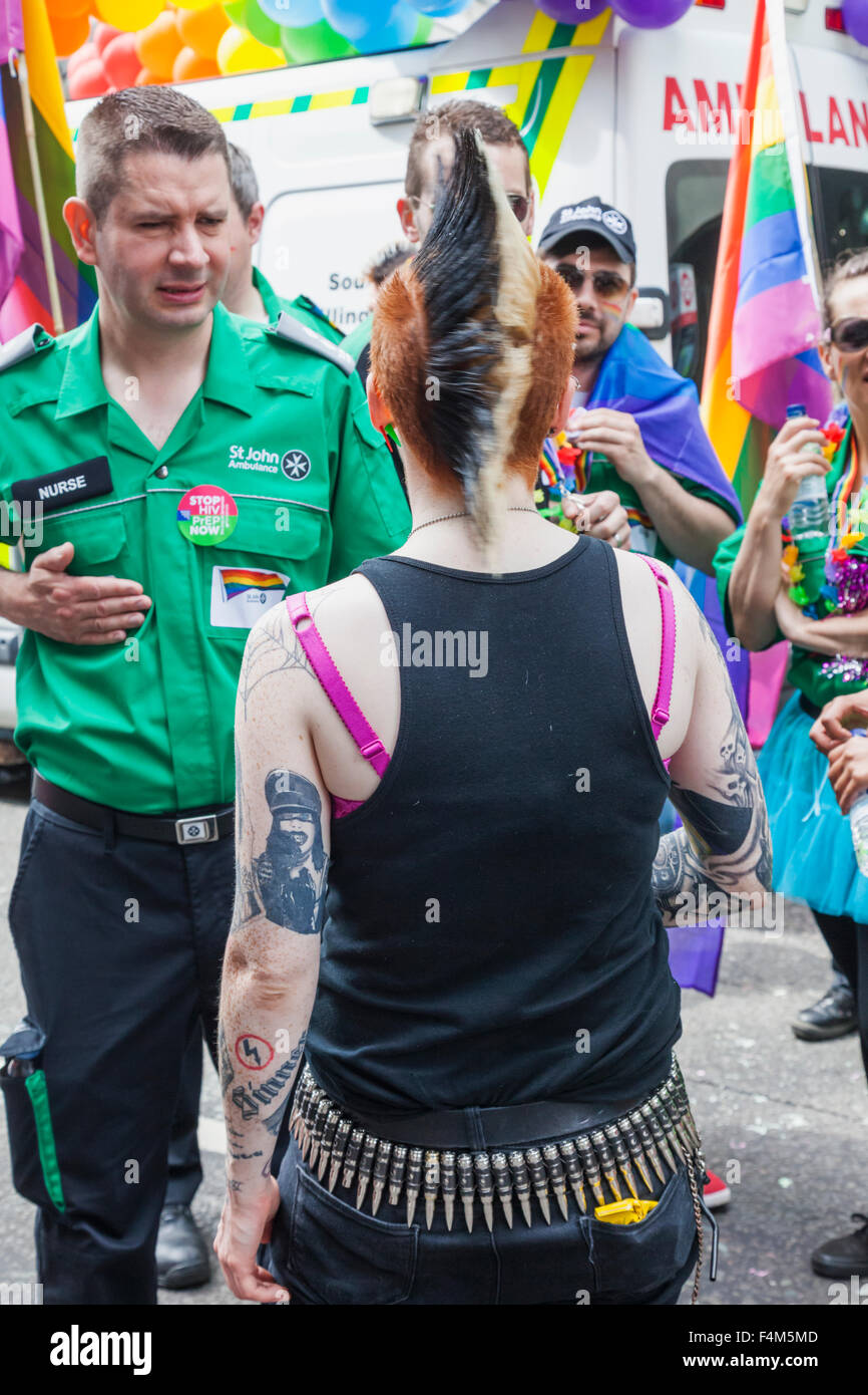 England, London, Annual Pride Parade Participant Stock Photo - Alamy