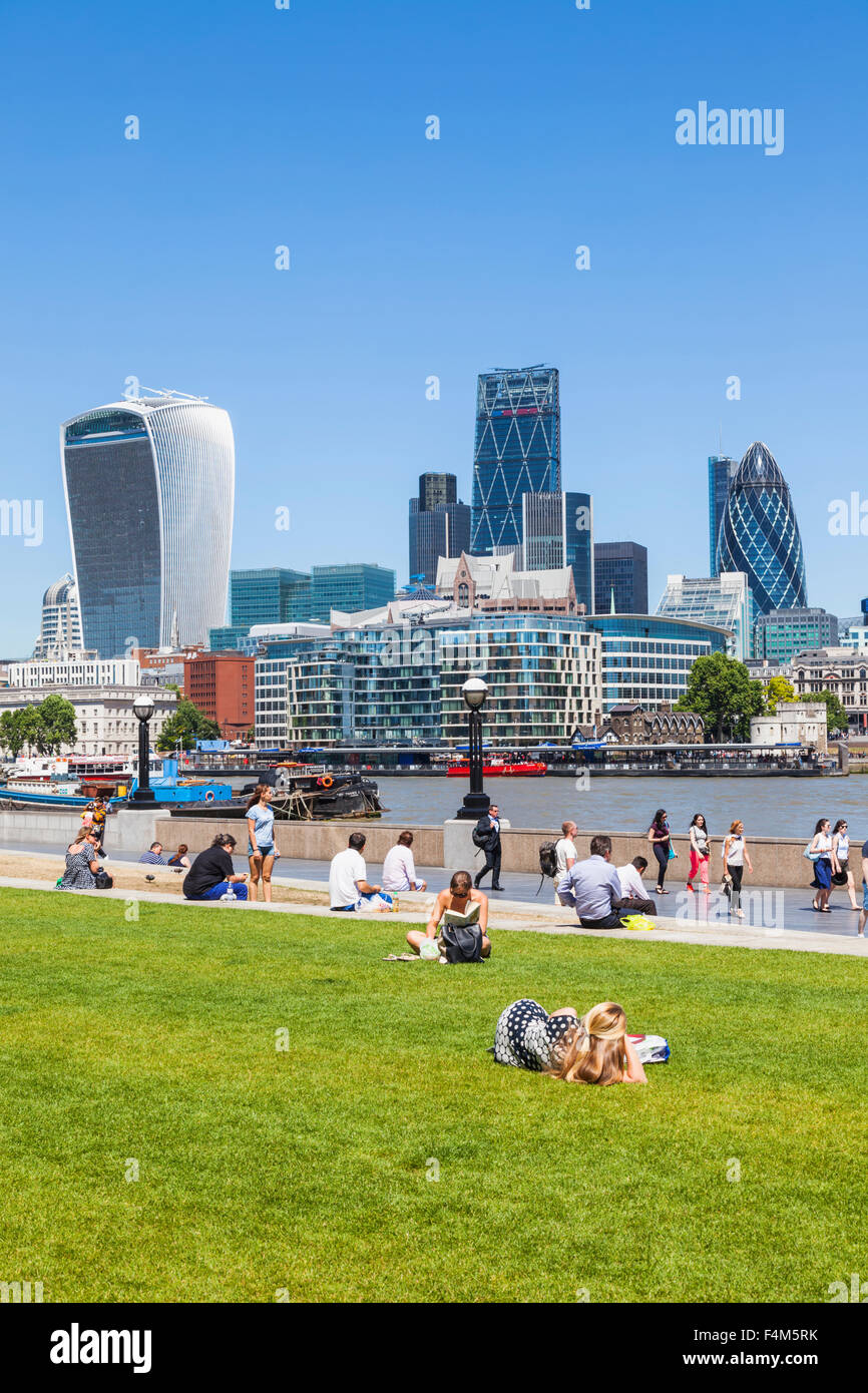 England, London, City Skyline and Riverfront Stock Photo - Alamy