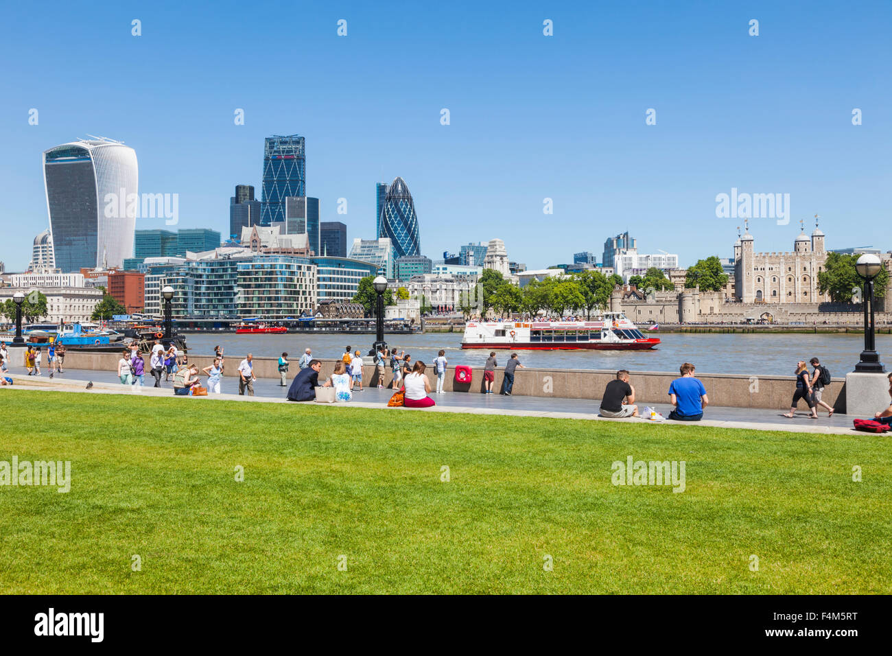 England, London, City Skyline and Riverfront Stock Photo - Alamy