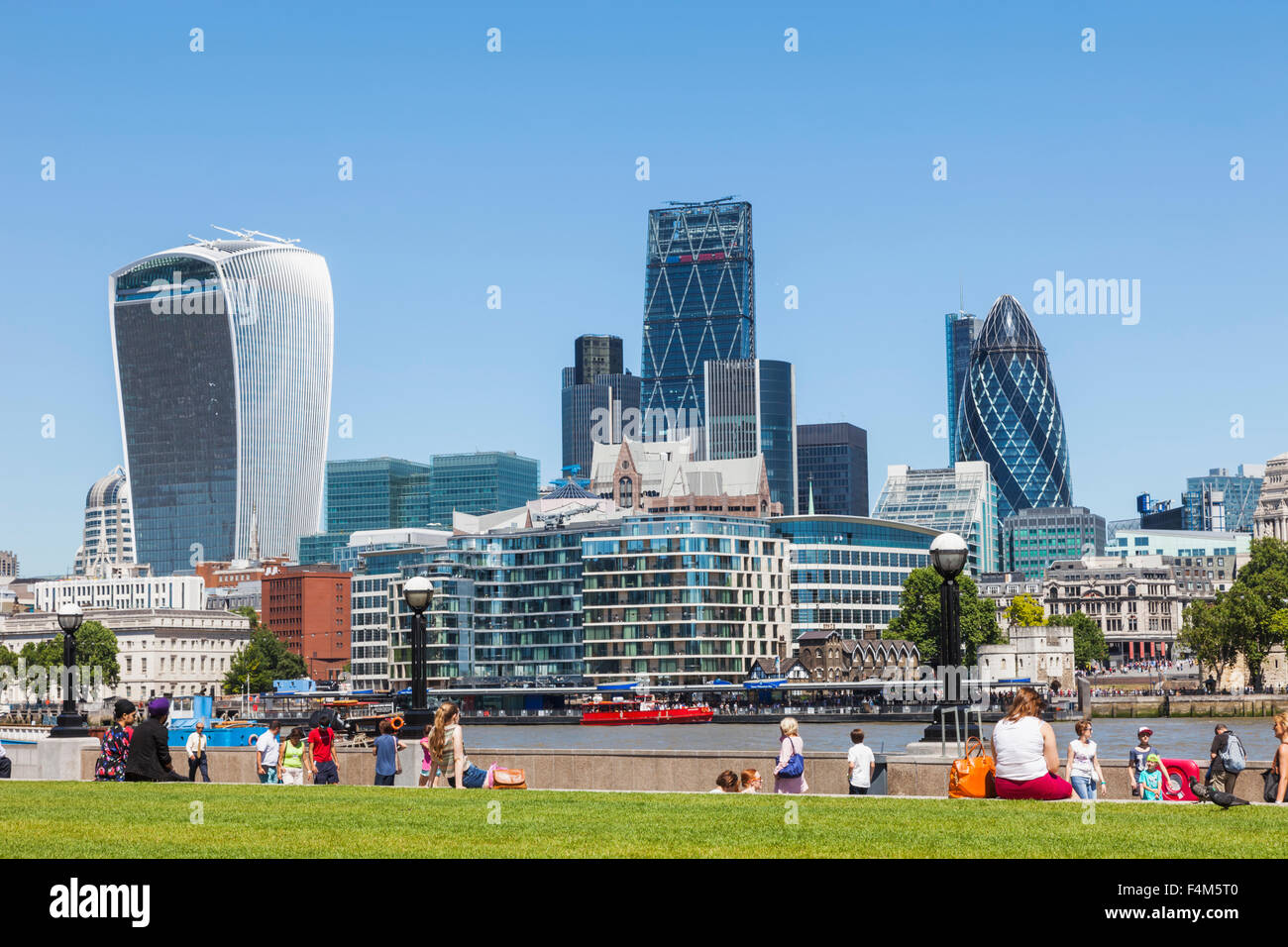 England, London, City Skyline and Riverfront Stock Photo - Alamy