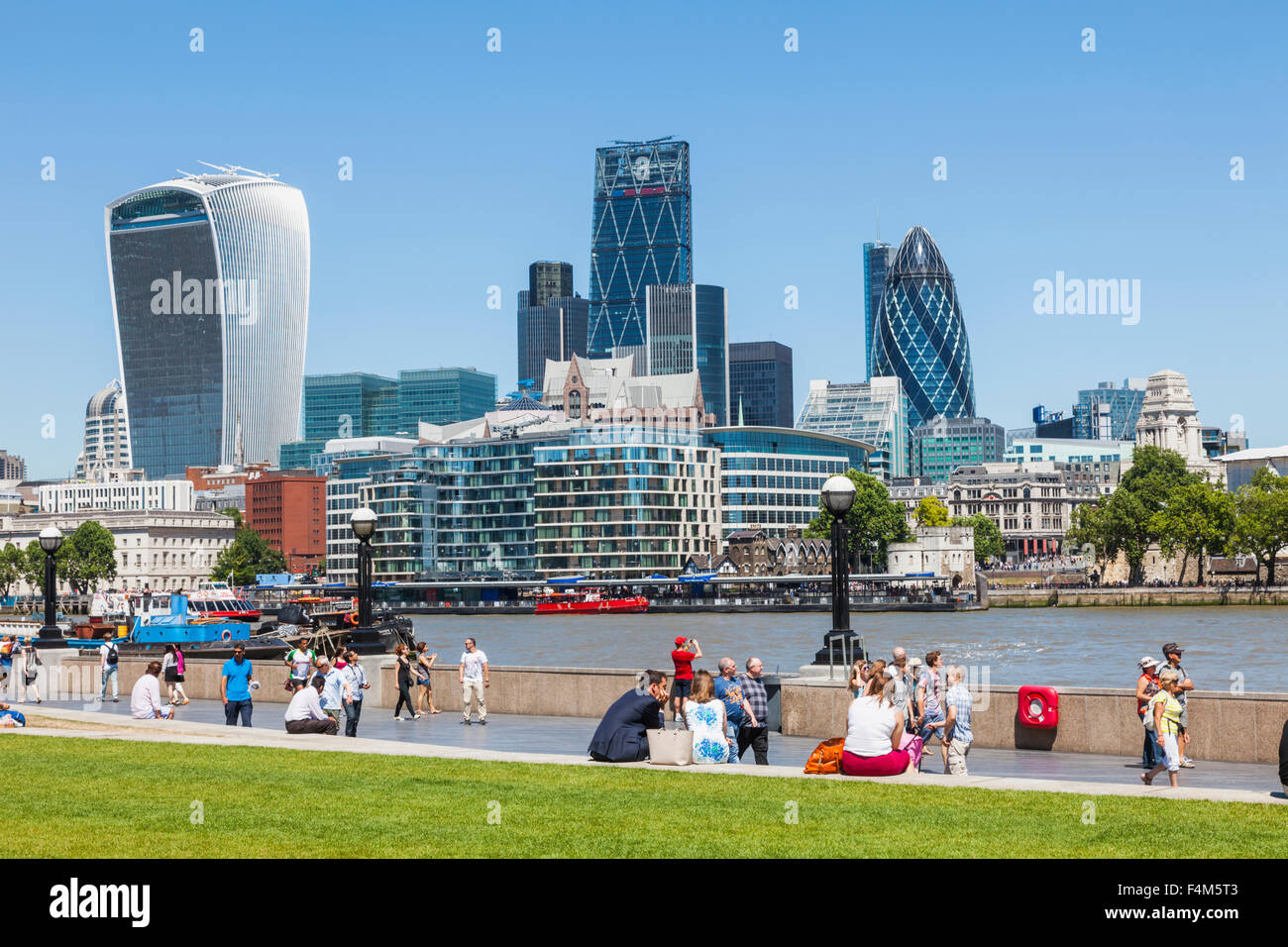 England, London, City Skyline and Riverfront Stock Photo - Alamy