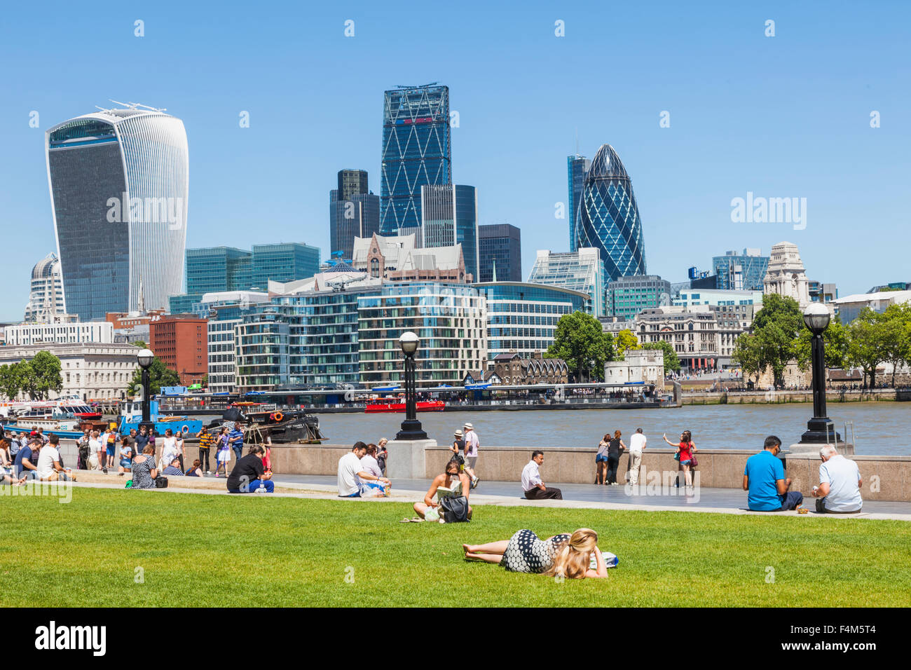 England, London, City Skyline and Riverfront Stock Photo - Alamy