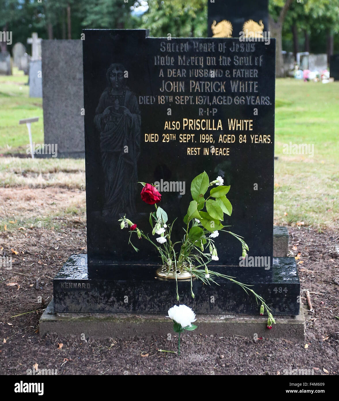 The gravestone of Cilla Black's parents and her freshly dug grave ...