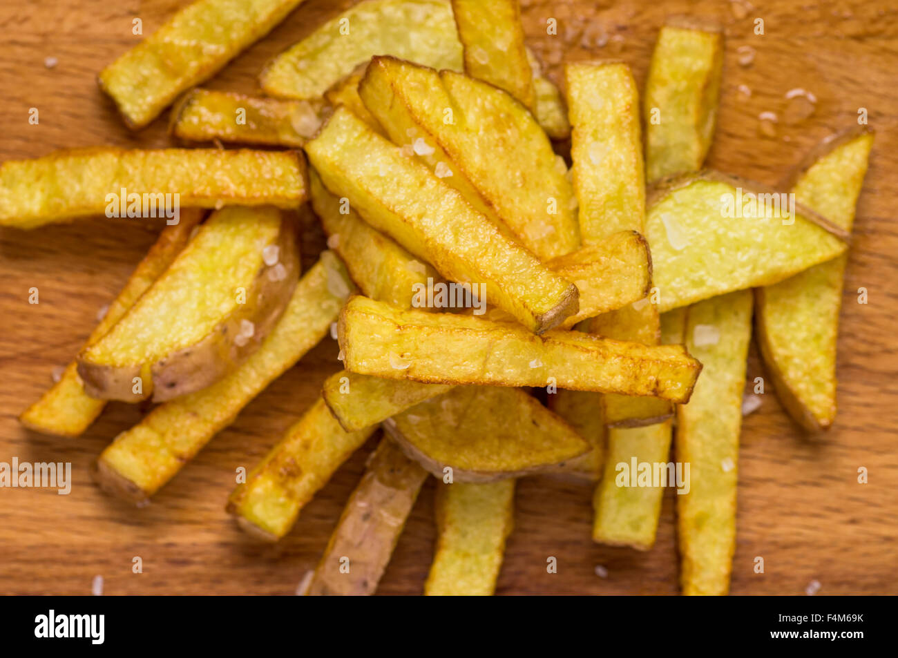 Heap of French fries top view Stock Photo - Alamy