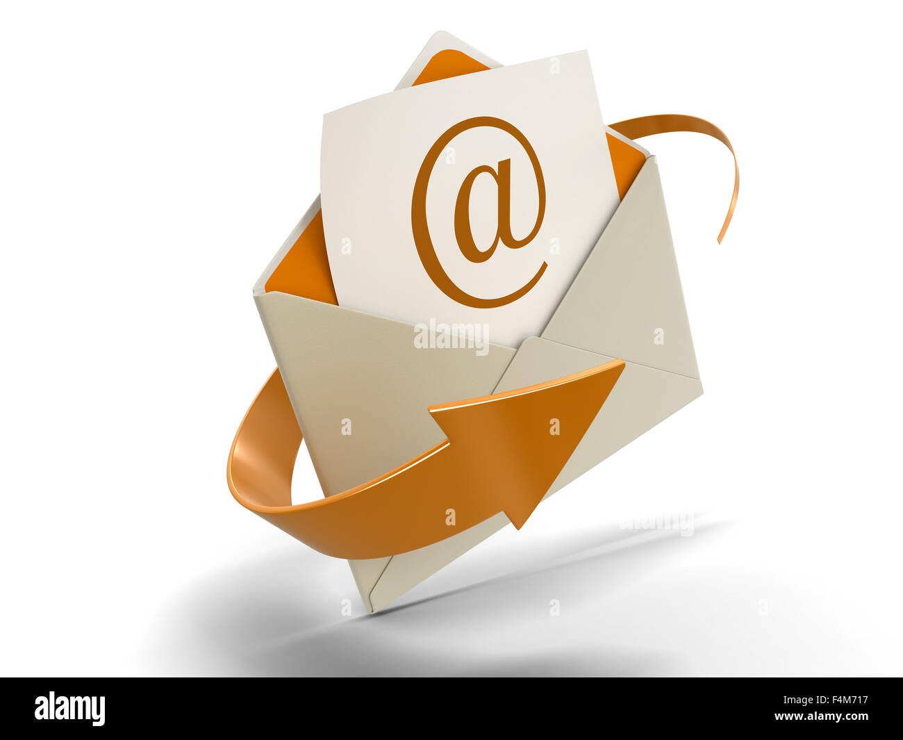 Letter E-mail (clipping path included Stock Photo - Alamy