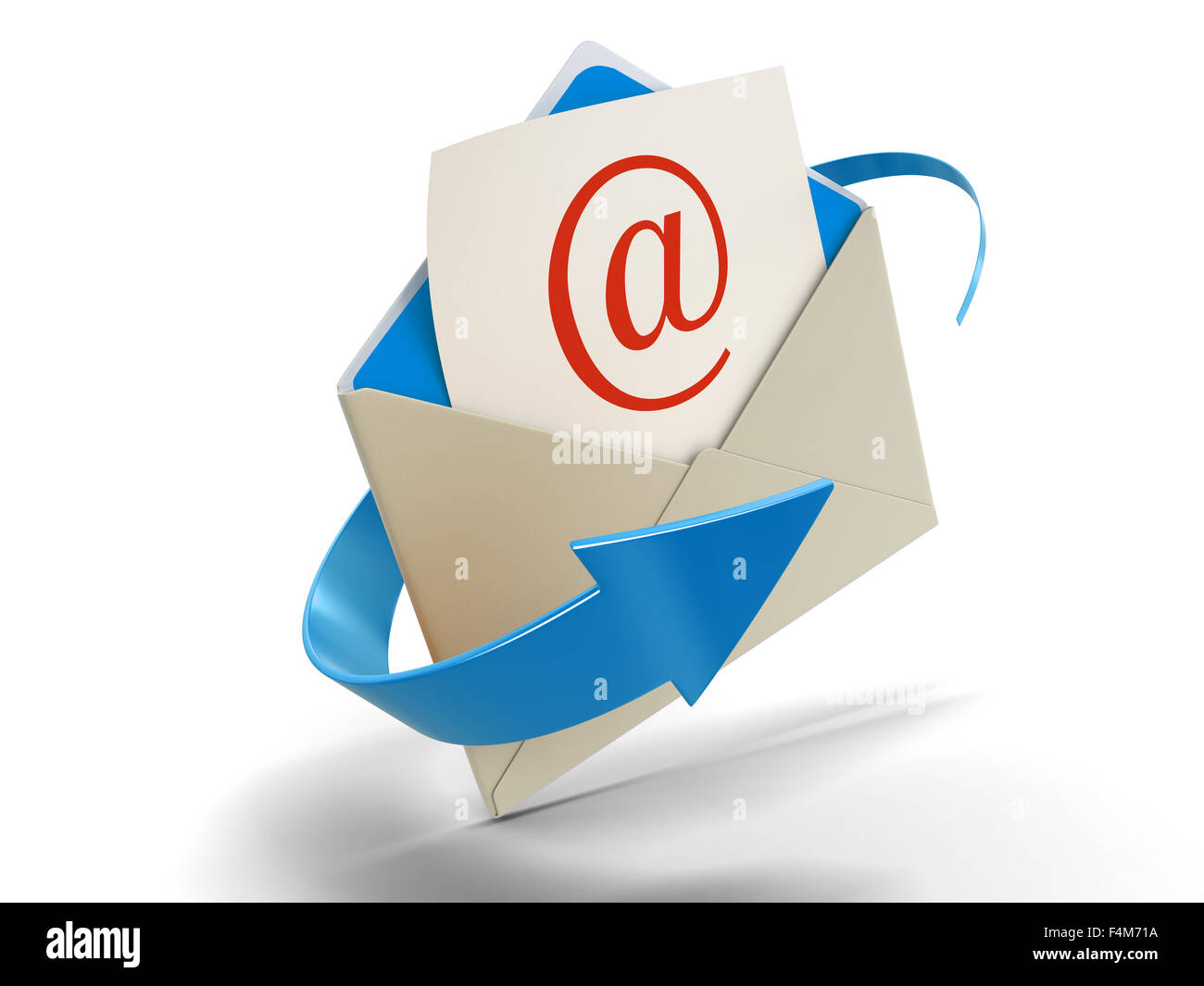 Letter E-mail (clipping path included Stock Photo - Alamy