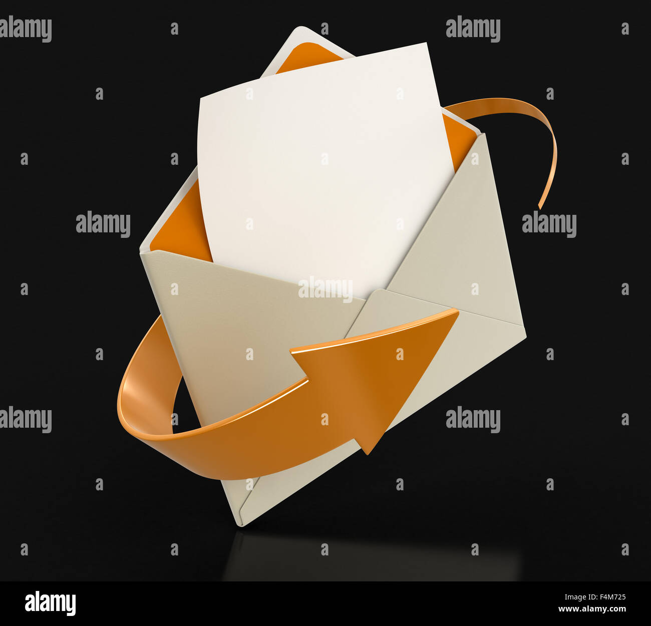 letter (clipping path included Stock Photo - Alamy