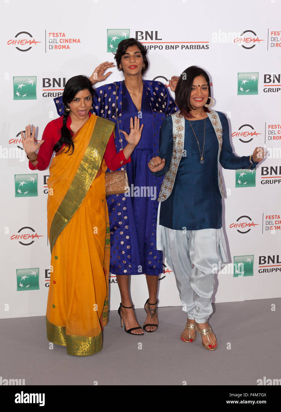 20th Oct, 2015. Photocall for "Angry Indian Goddesses" at Rome Film ...