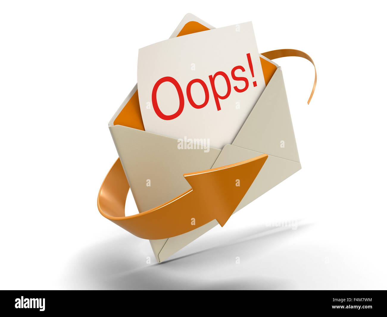 Letter Oops! (clipping path included Stock Photo - Alamy