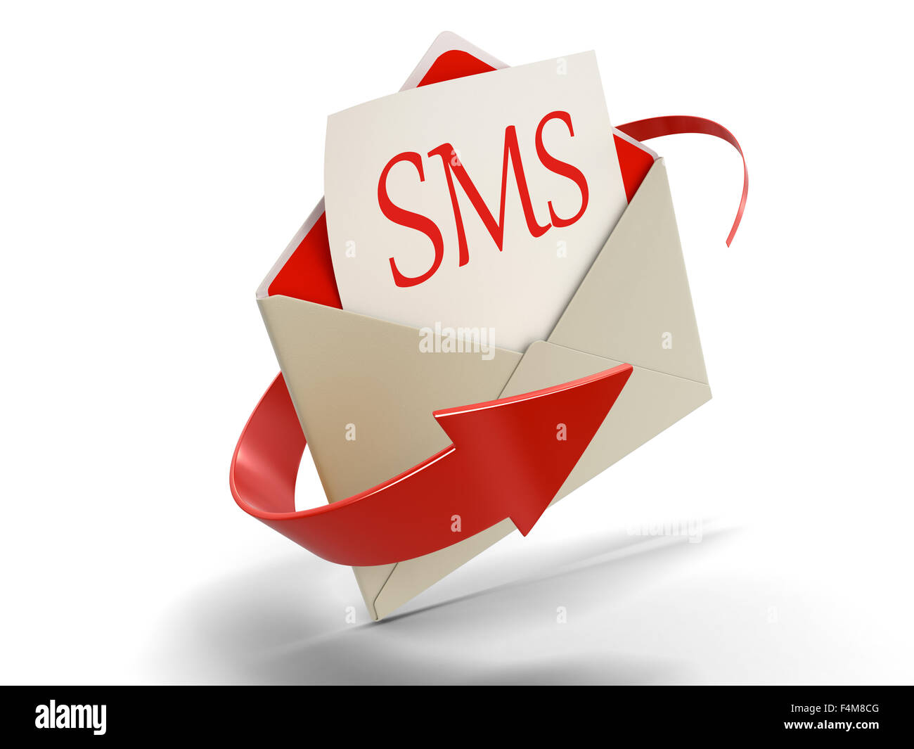 Letter SMS (clipping path included Stock Photo - Alamy