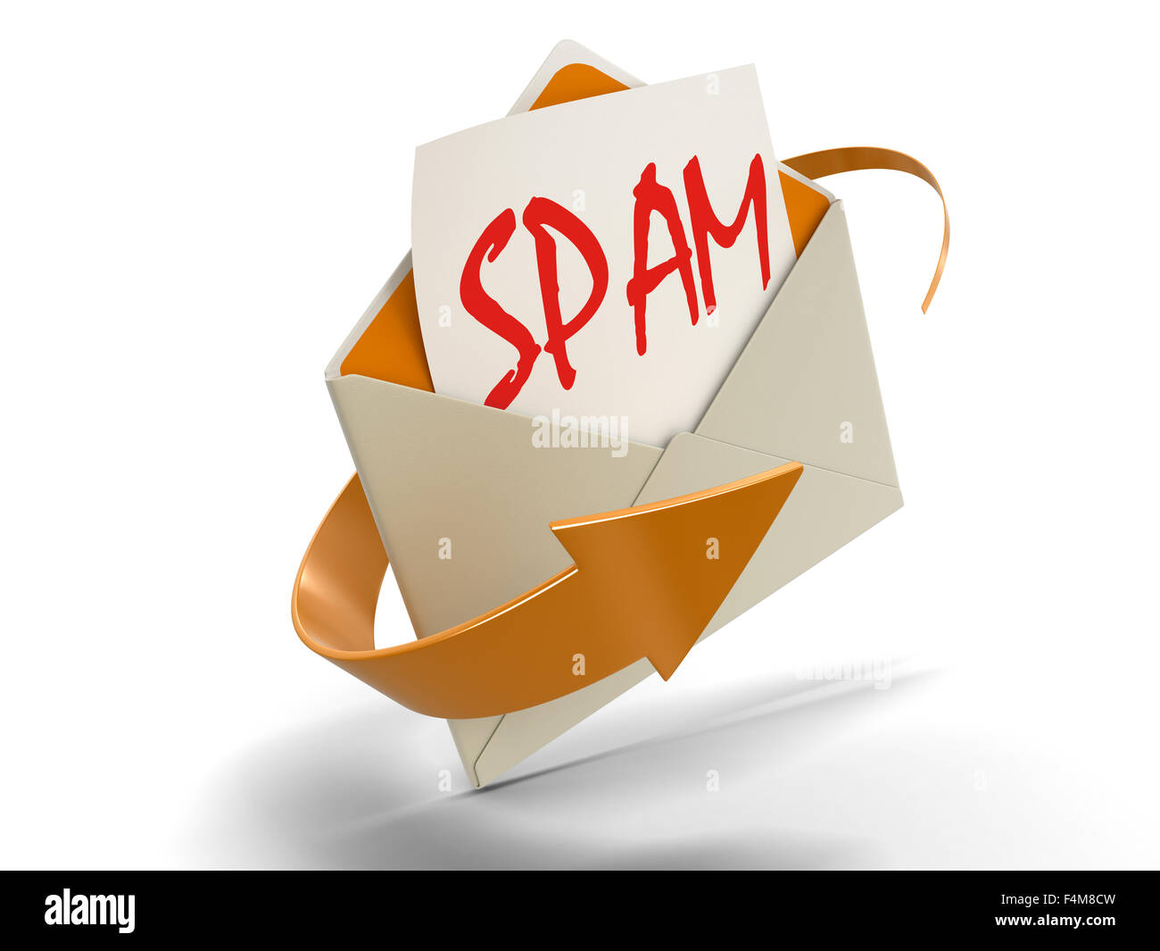 Letter SPAM (clipping path included Stock Photo - Alamy