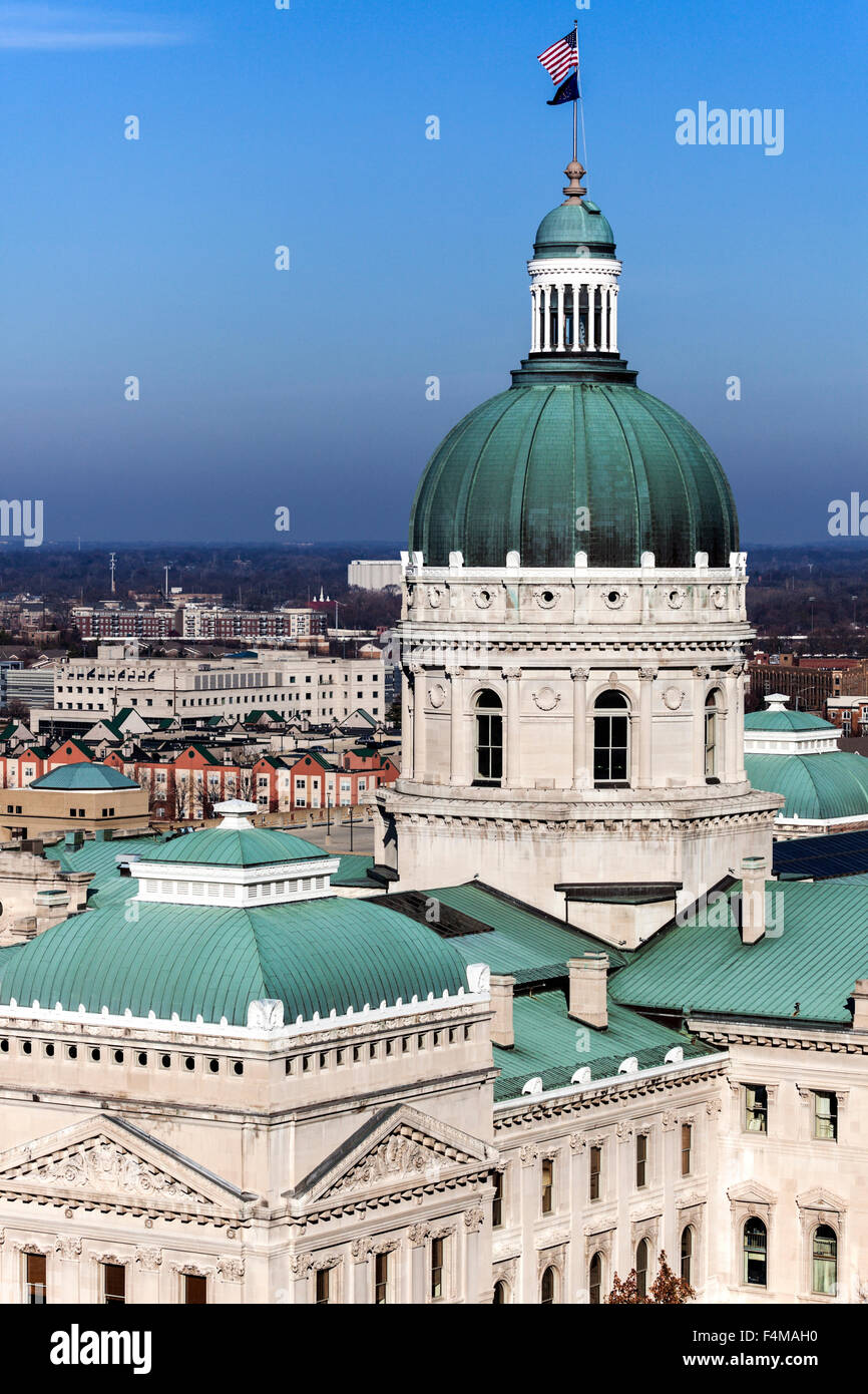 Aerial of downtown indianapolis hi-res stock photography and images - Alamy