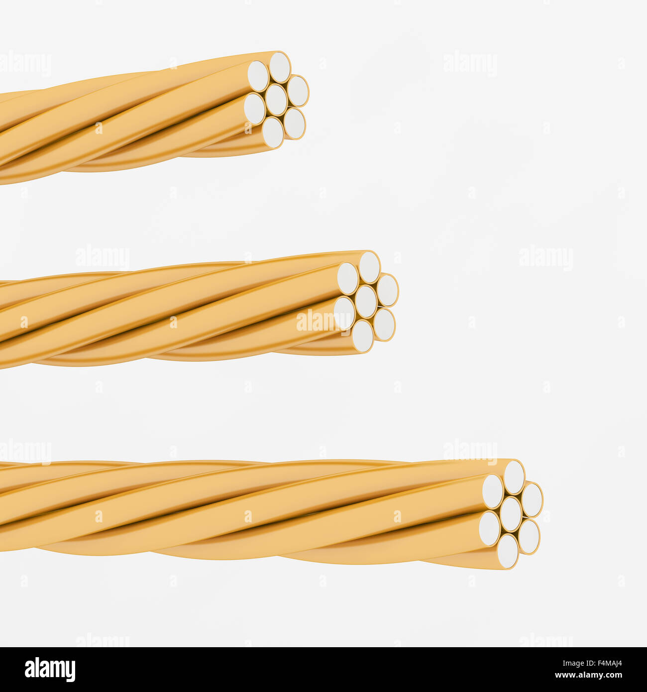 Electric wire cable with clipping path. Connection and electric concept ...