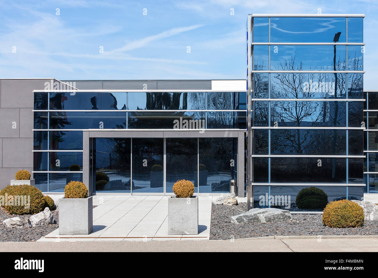 Modern glass building Stock Photo - Alamy