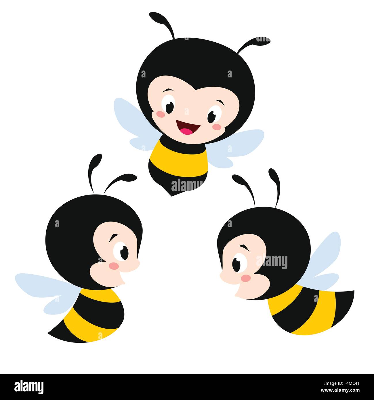 Cartoon bee hi-res stock photography and images - Alamy