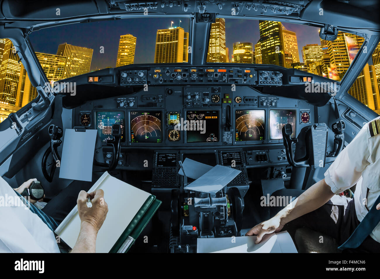 Cockpit night hi-res stock photography and images - Alamy