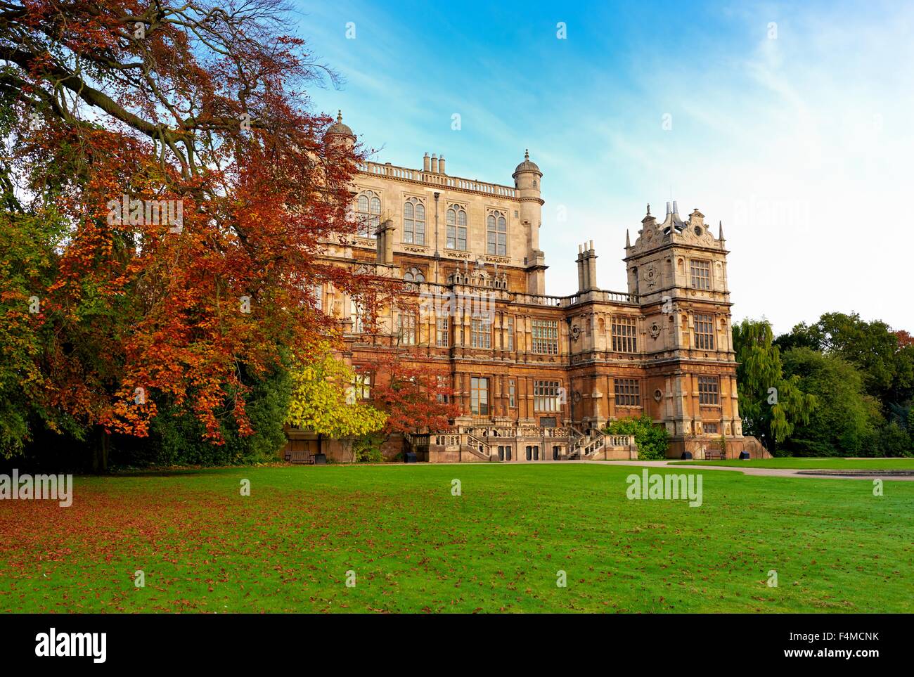 Autumn at Wollaton hall Nottingham England UK Stock Photo - Alamy