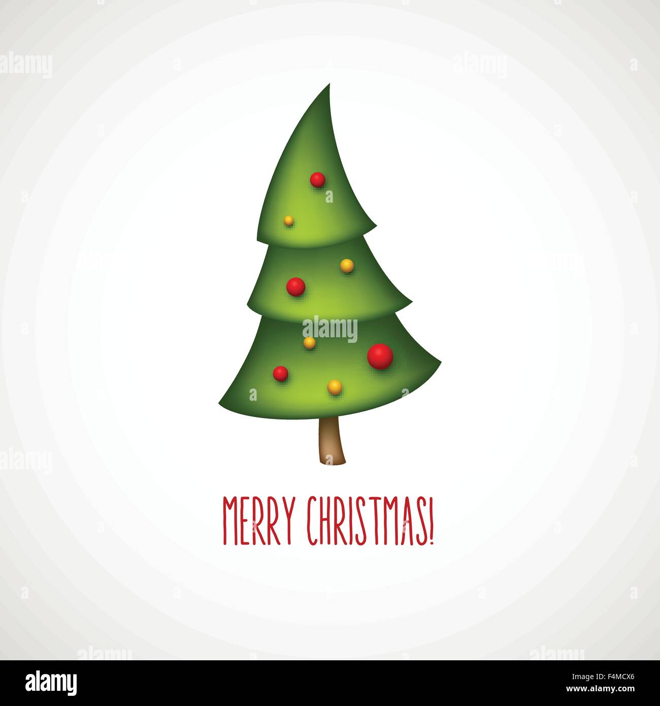 Funny christmas trees. Vector illustration Stock Vector Image & Art - Alamy