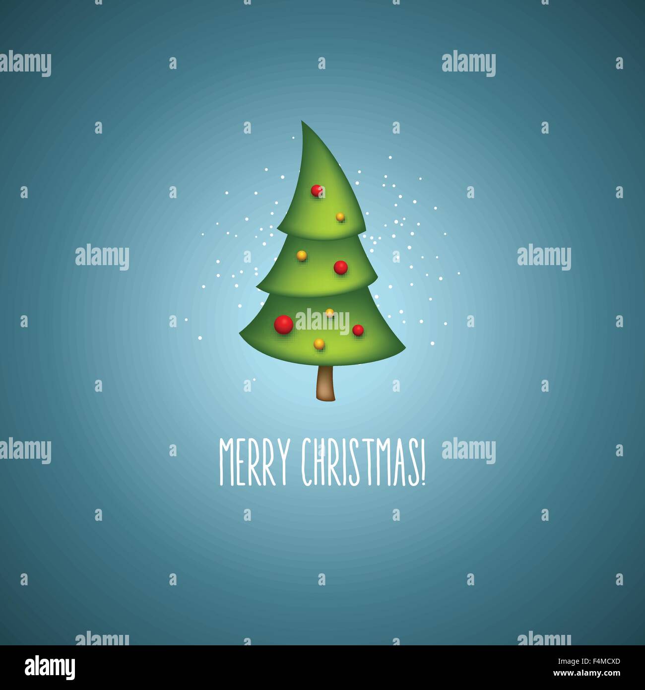 Funny christmas trees. Vector illustration Stock Vector Image & Art - Alamy