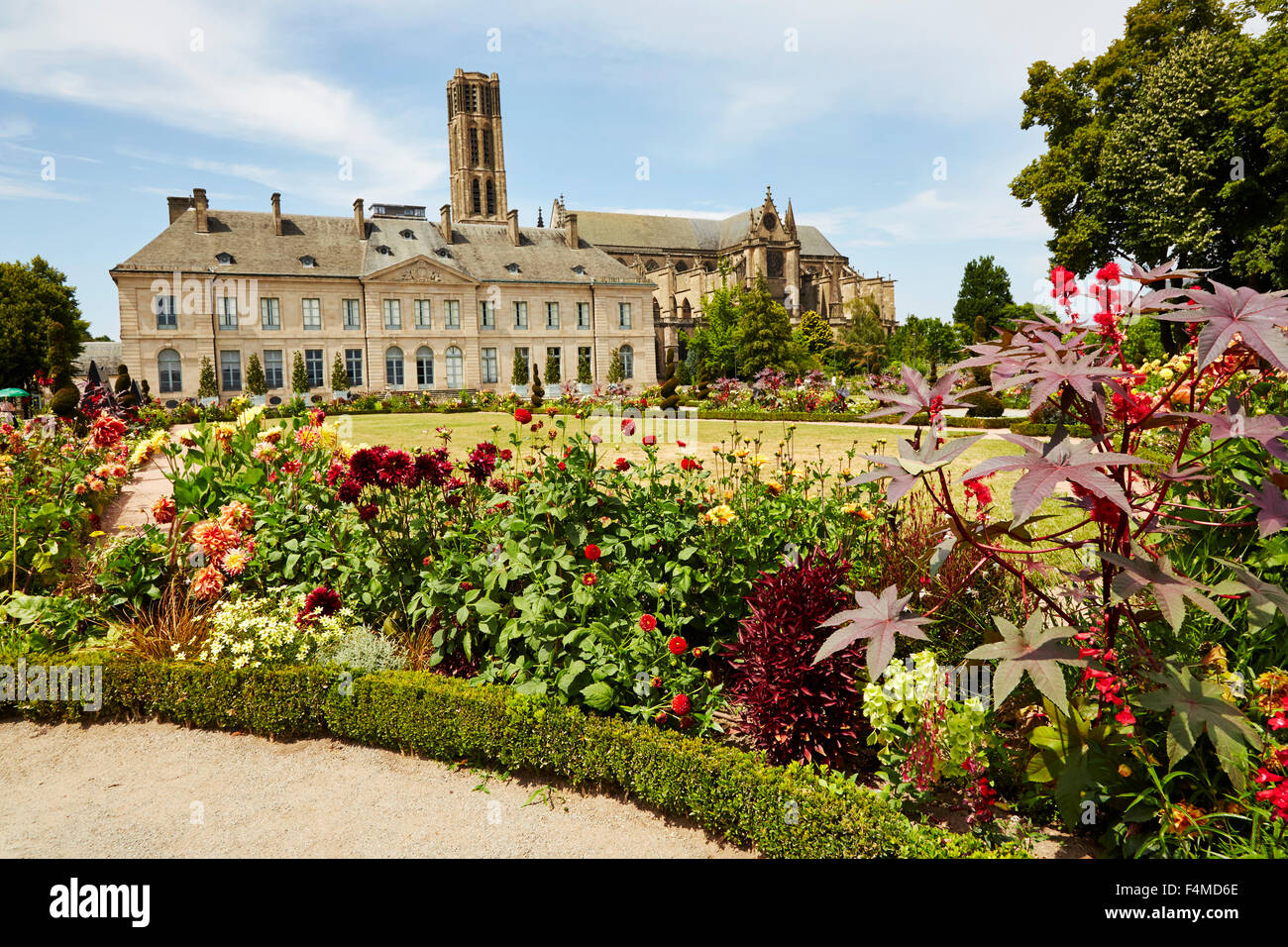 Beaux Arts Museum and Cathedral Saint-Etienne in Limoges, Haute-Vienne ...