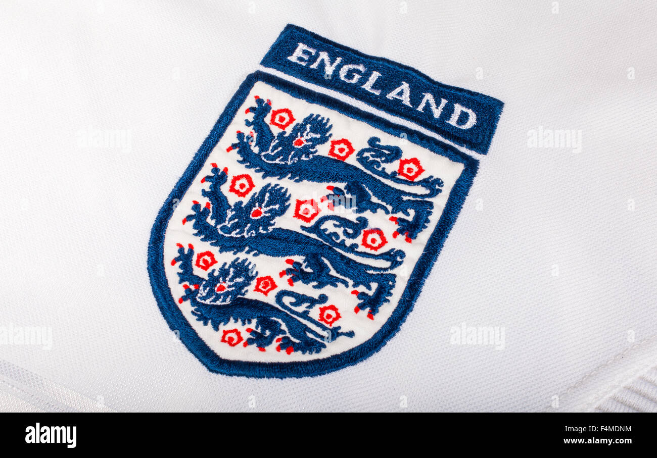 England football shirt badge hi-res stock photography and images - Alamy