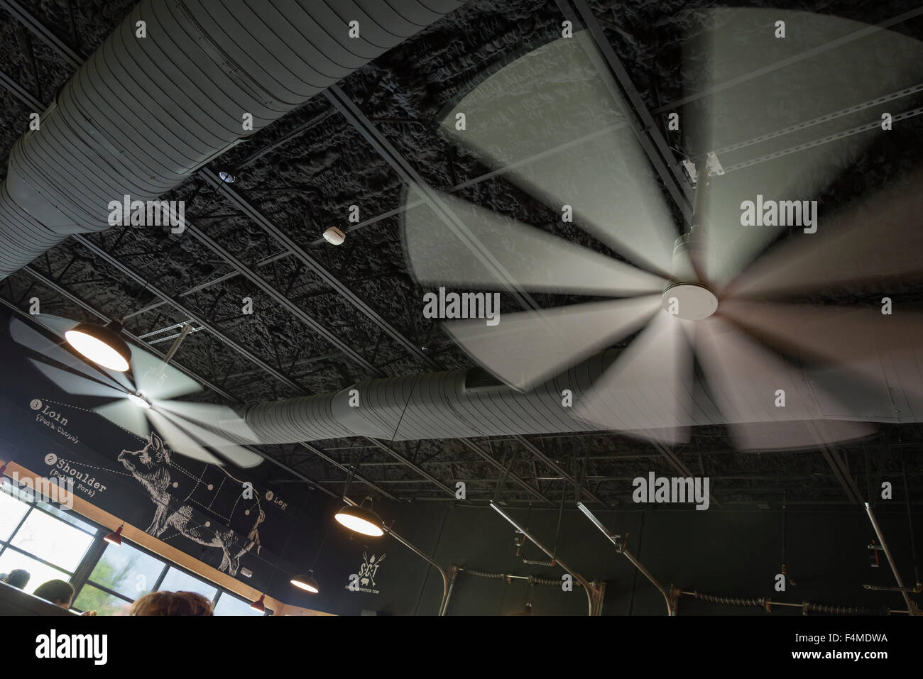 Ceiling fan spinning hi-res stock photography and images - Alamy