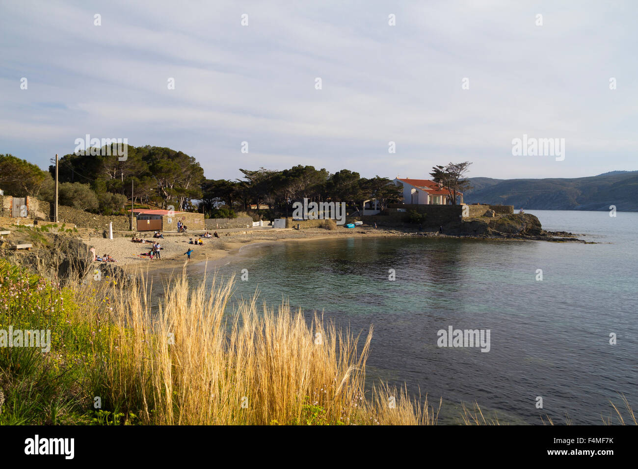 Beach in Cadaques, at summer Stock Photo - Alamy