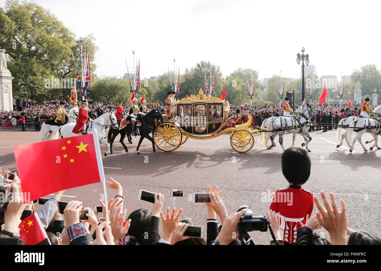 London, Britain. 20th Oct, 2015. Chinese President Xi Jinping and ...