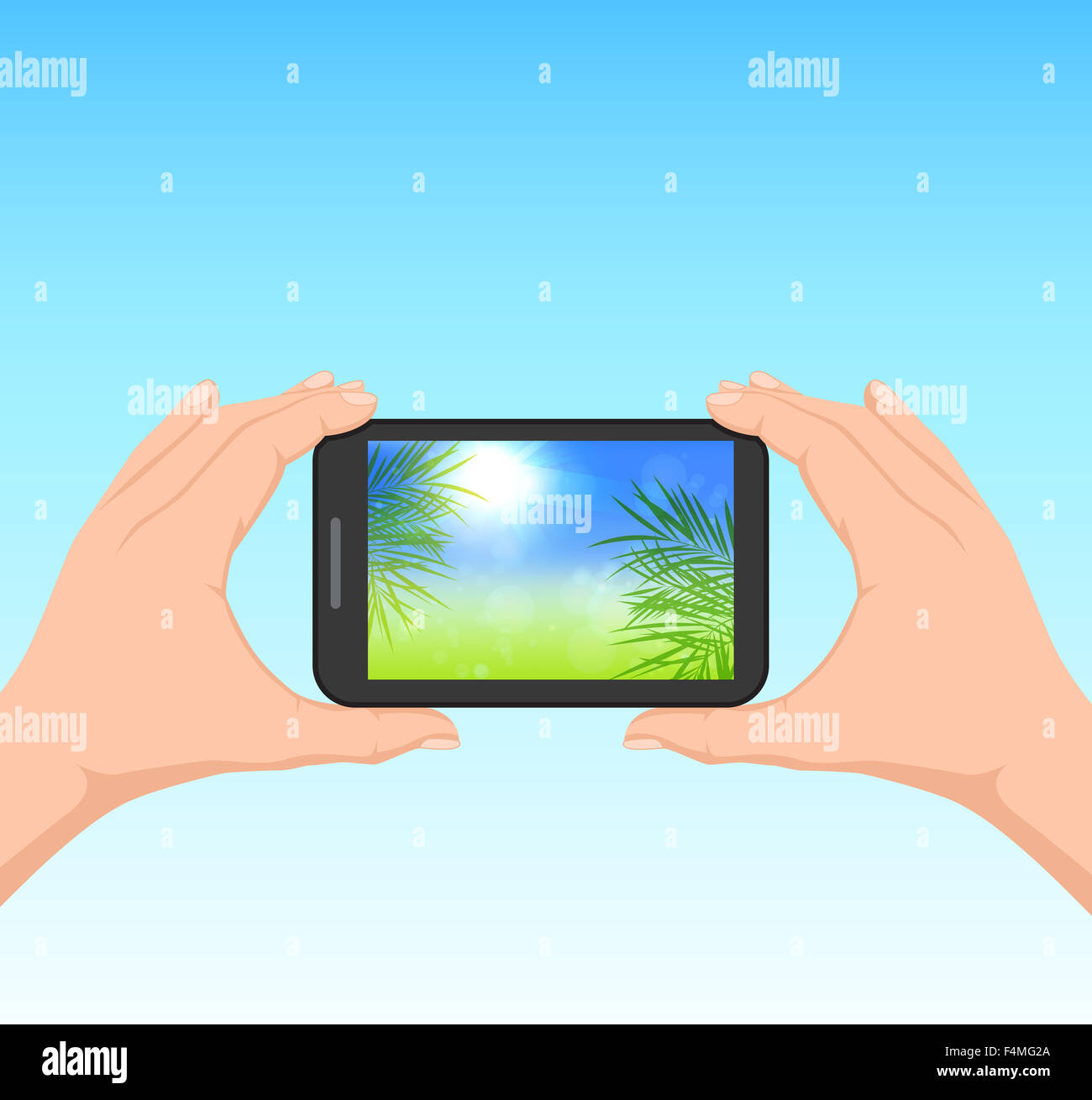 Man use mobile phone to take photo Stock Photo - Alamy