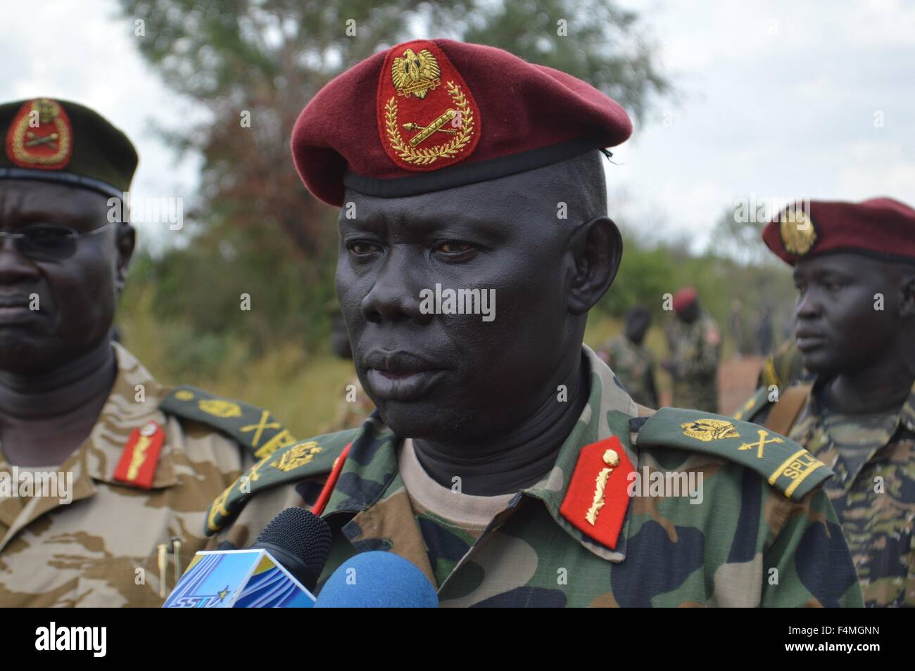 Juba, South Sudan, Africa. 26th Sep, 2015. (SPLA) Major General MARIAL ...
