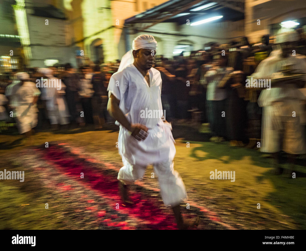 Yangon Division, Myanmar. 20th Oct, 2015. Firewalking on Ashura at ...