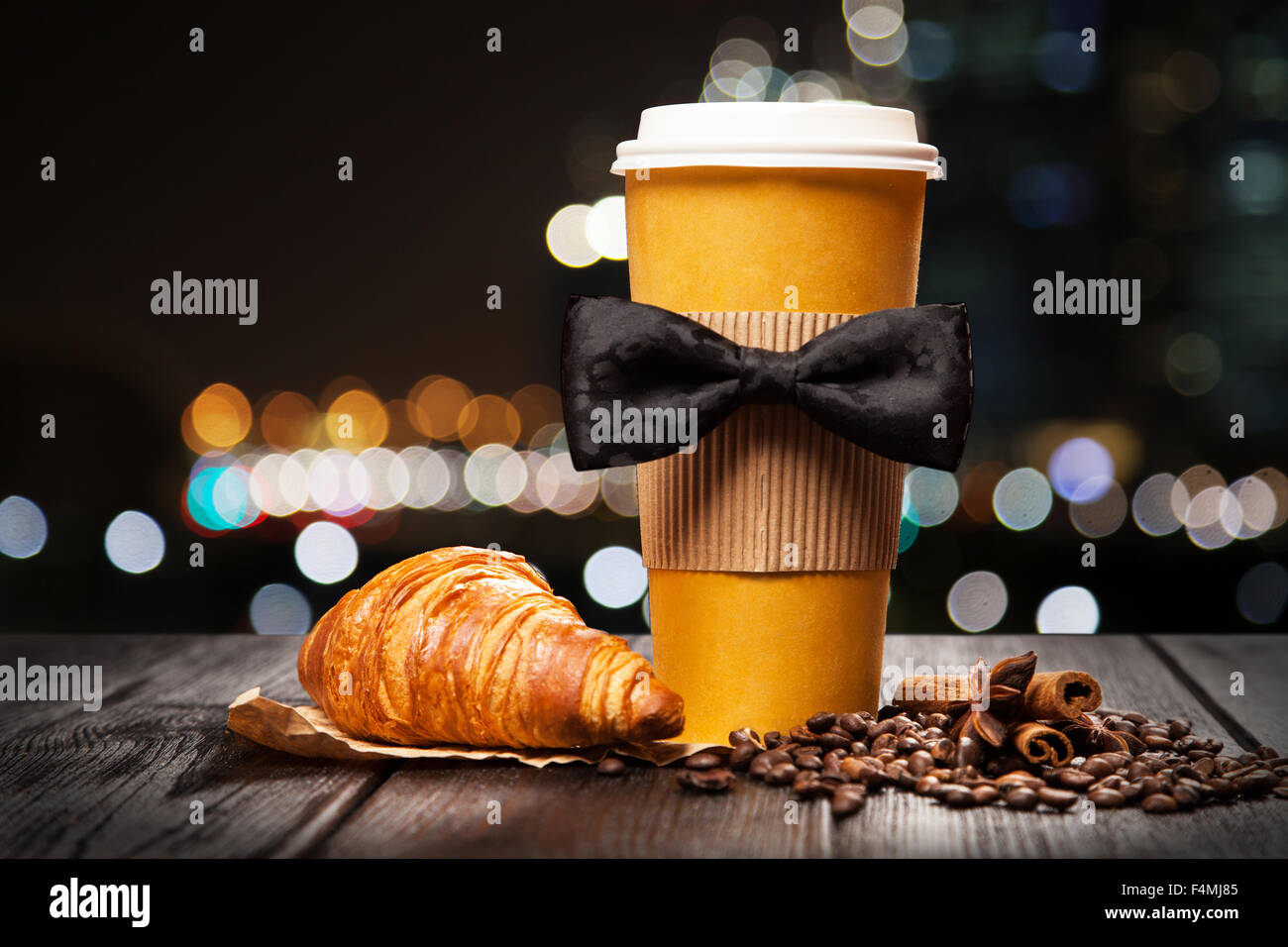Coffee in a paper cup Stock Photo - Alamy