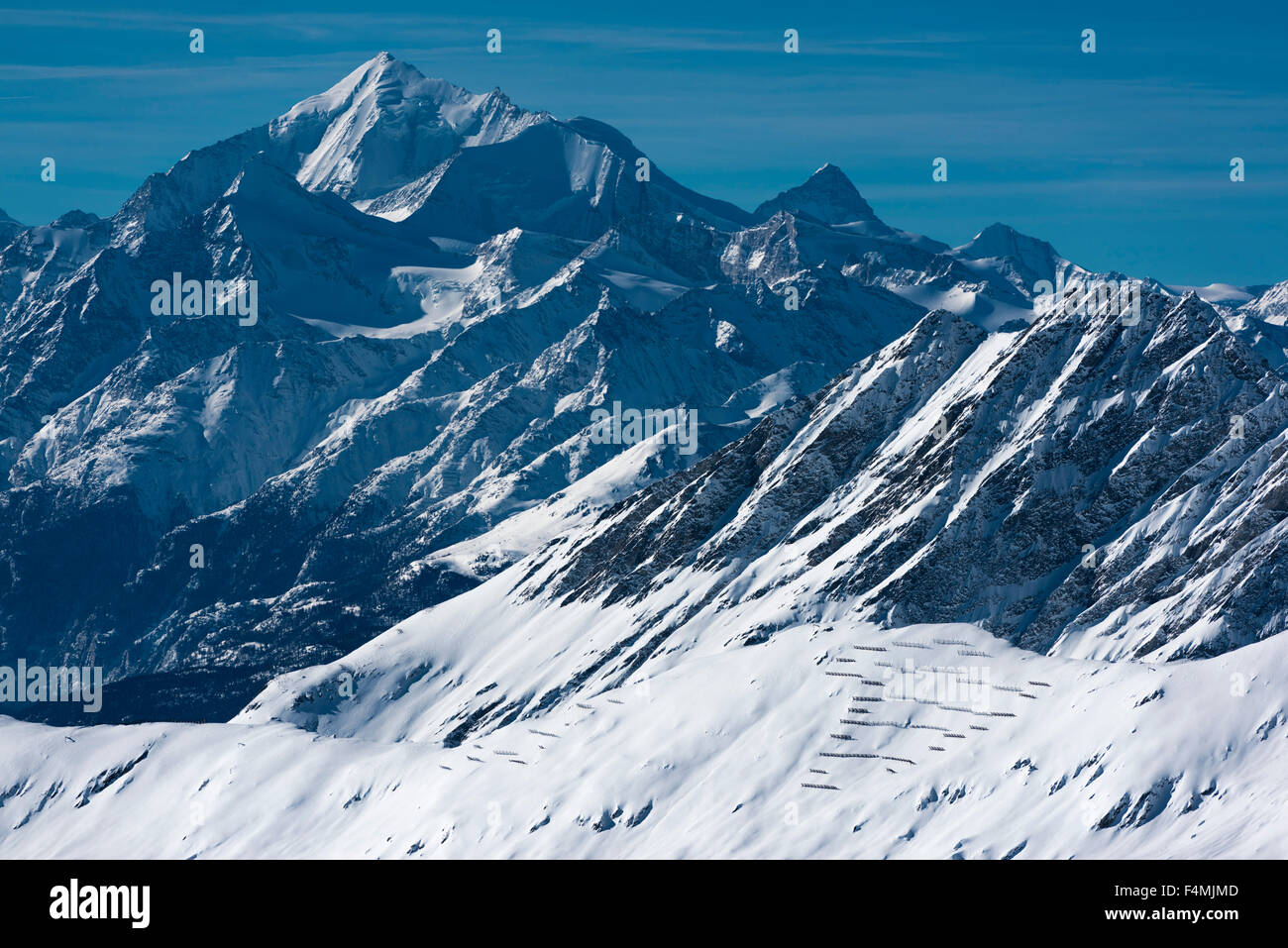 Valais alps winter hi-res stock photography and images - Alamy