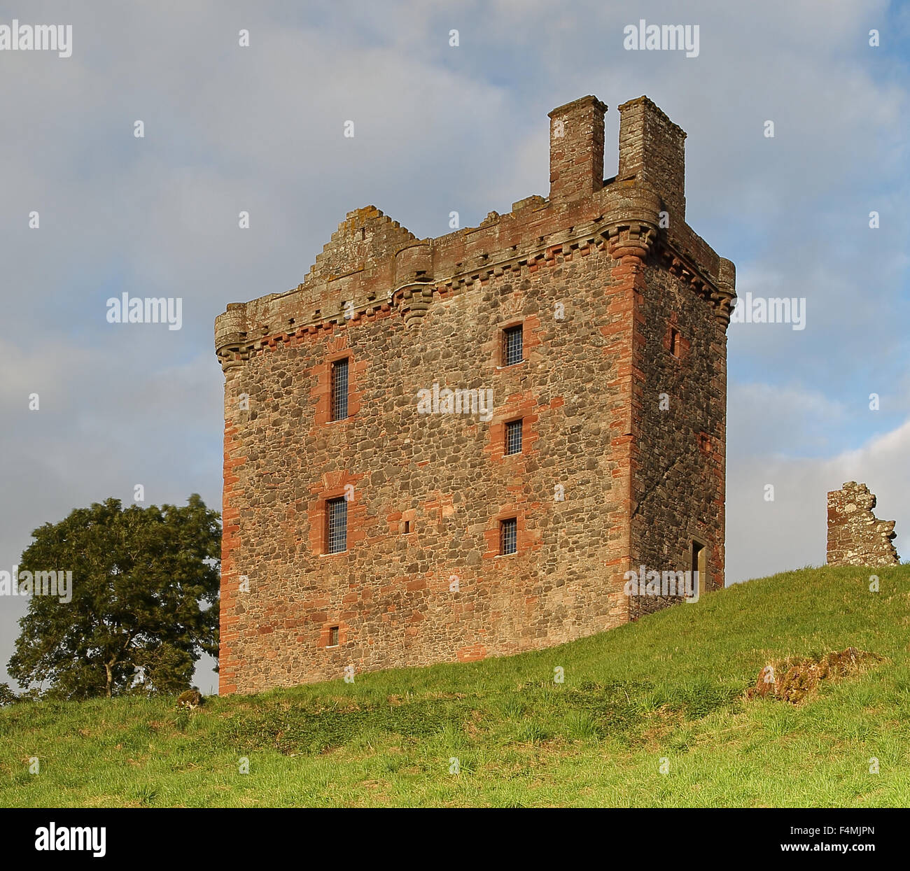 Balvaird Castle on a sunny day Stock Photo - Alamy