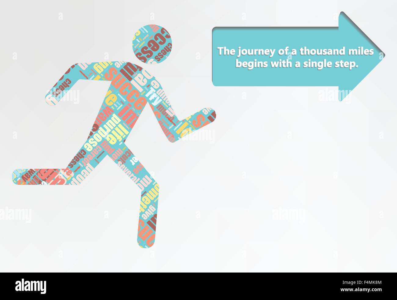 Colorful figure of a man running Stock Vector Image & Art - Alamy