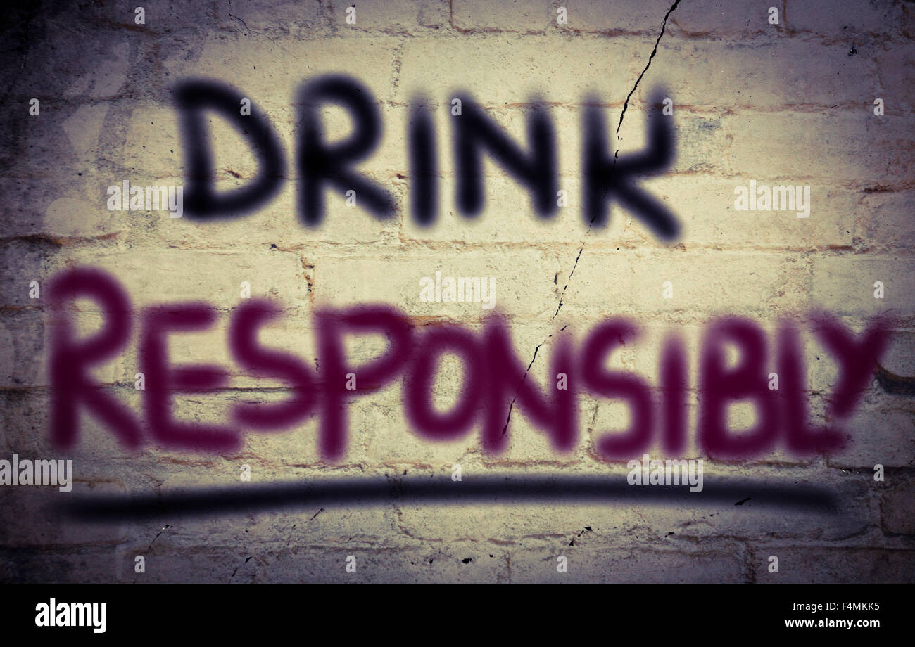 Drink Responsibly Concept Stock Photo - Alamy