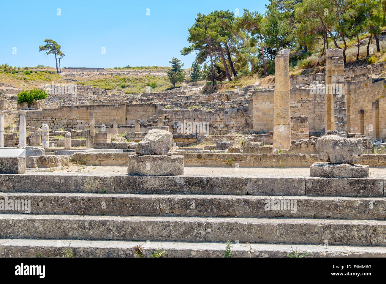 Kamiros ruins. Rhodes, Greece Stock Photo - Alamy