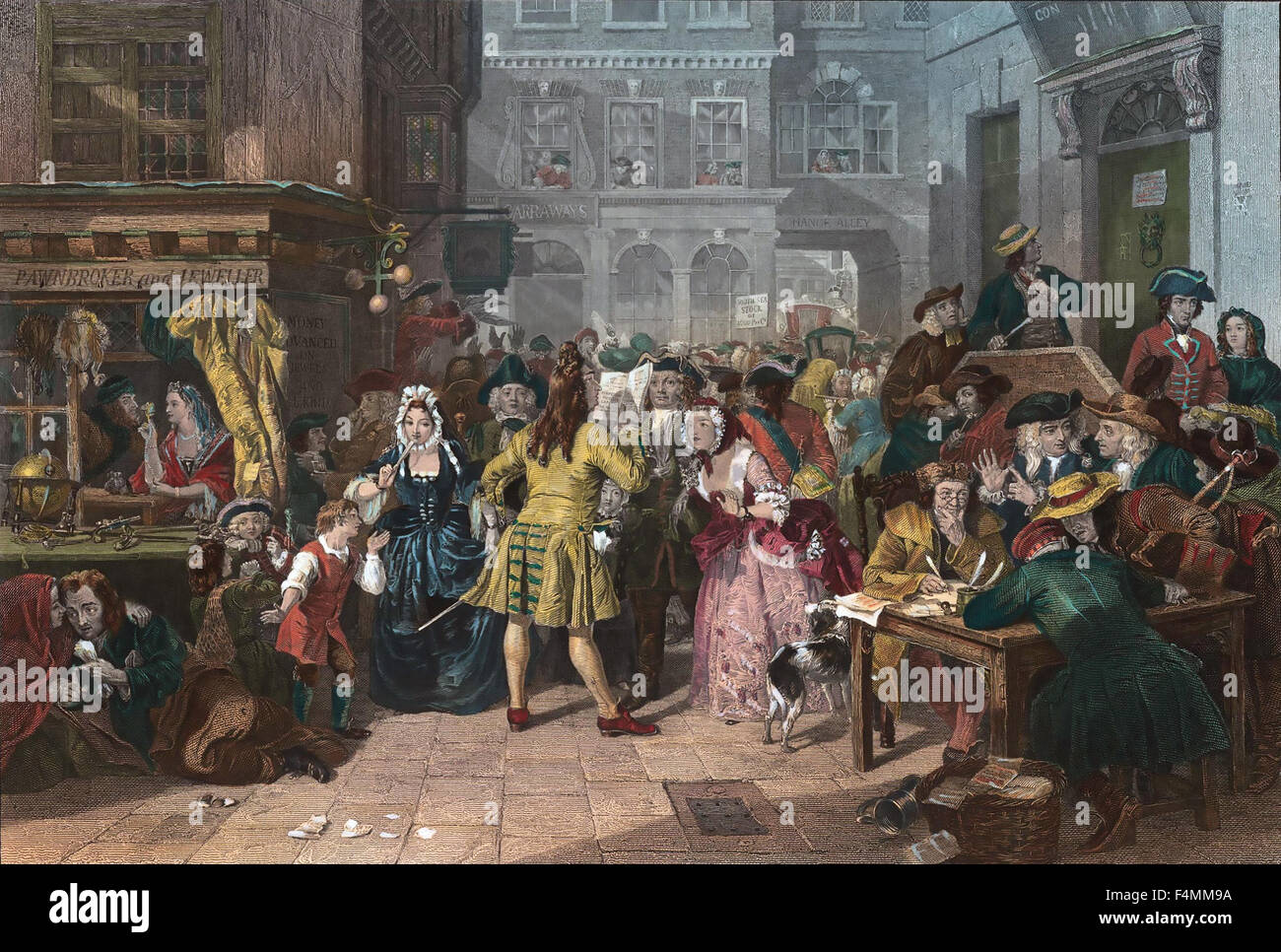 SOUTH SEA BUBBLE as visualised by Victorian artist Edward Ward in his ...