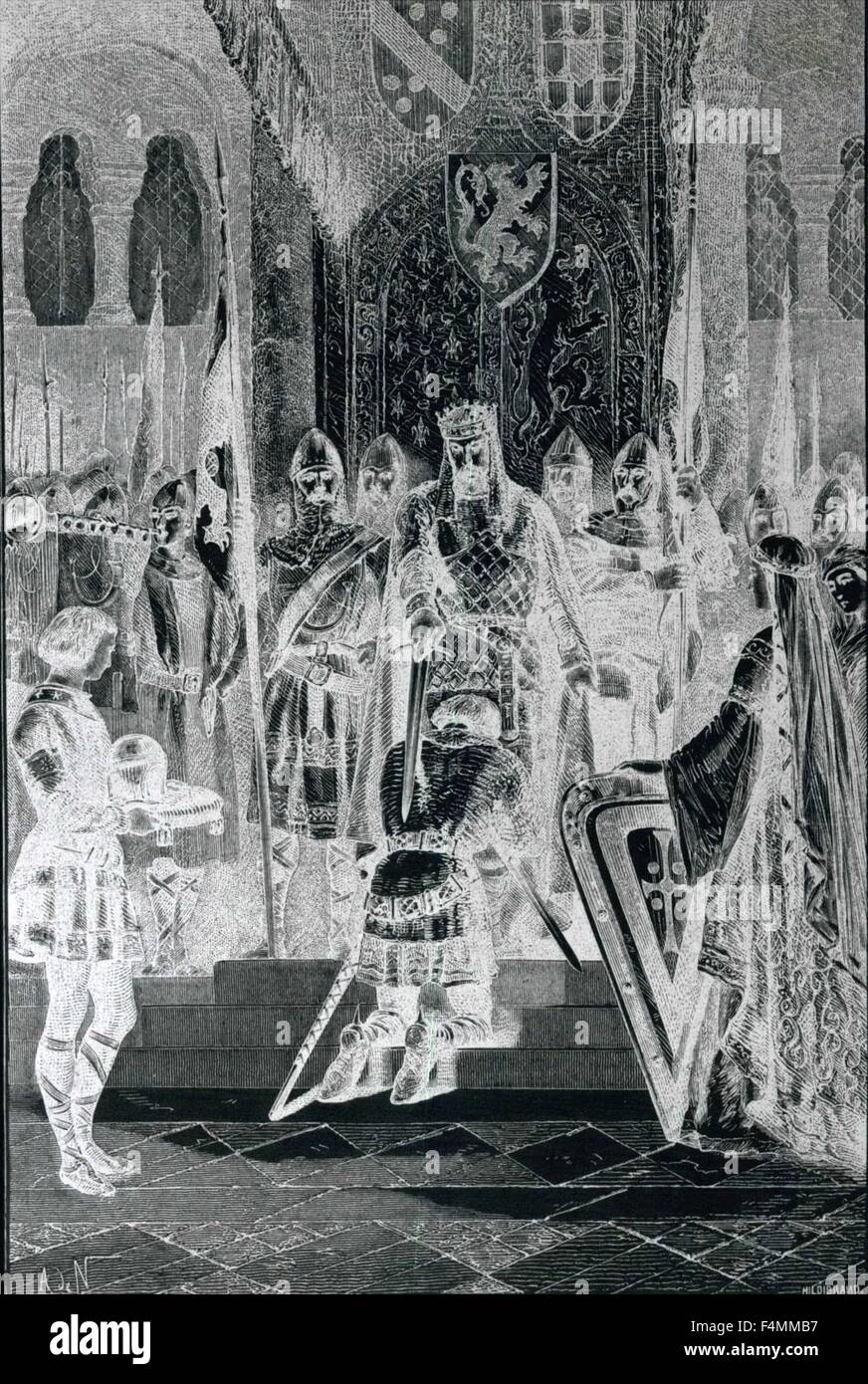 King knighting hi-res stock photography and images - Alamy