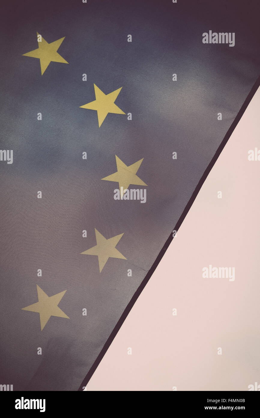 Color detail of the European Union flag Stock Photo - Alamy