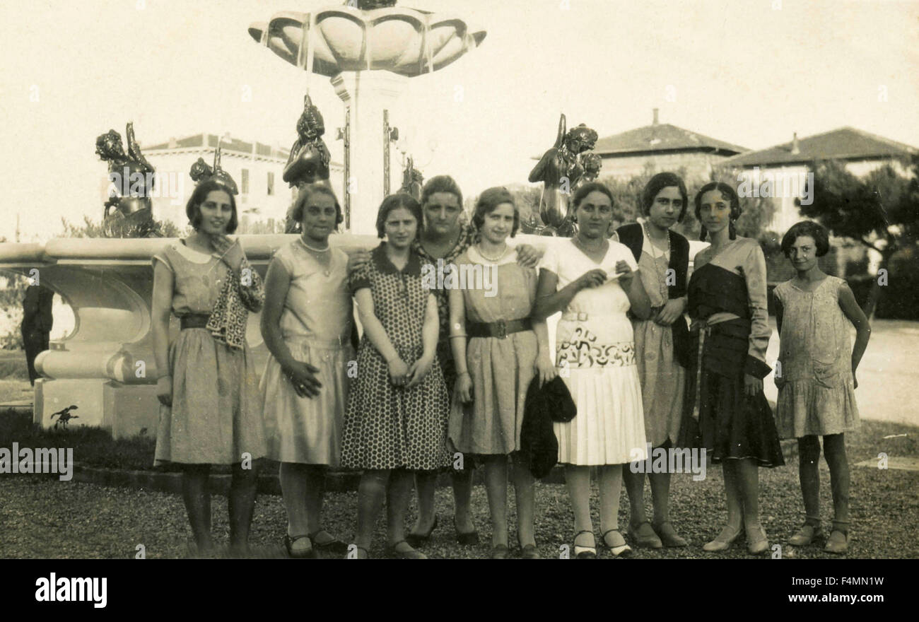 Group of girls, Italy Stock Photo - Alamy