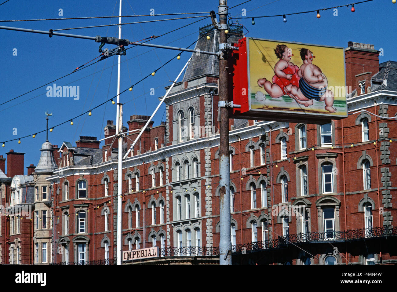 Blackpool summer Illuminated sign, Blackpool promenade, British seaside ...