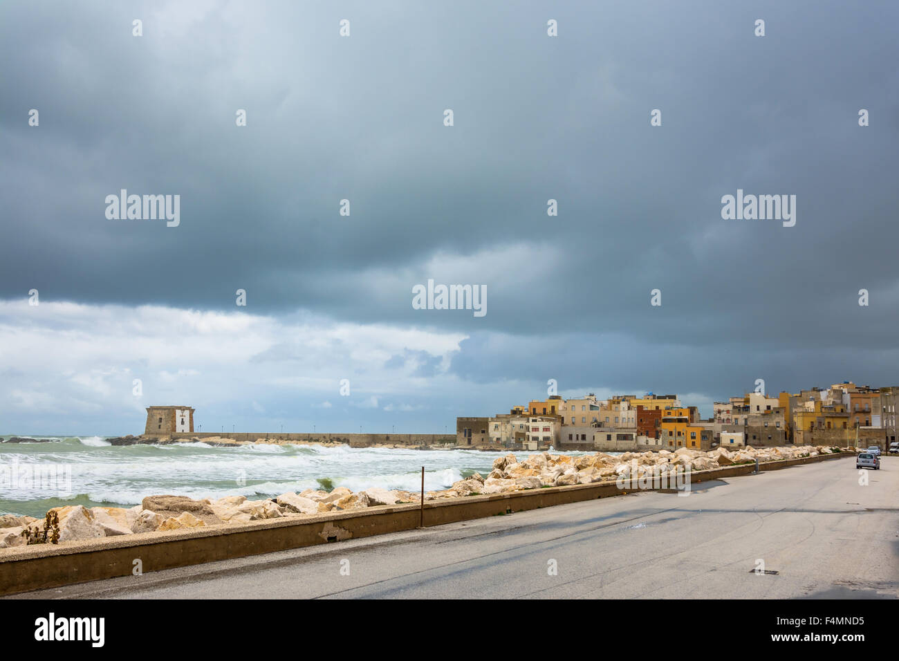 harbor and waterfront in Trapani, Italy Stock Photo - Alamy