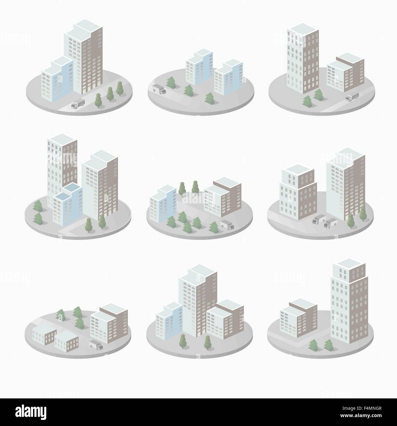 Schematic skyscraper Cut Out Stock Images & Pictures - Alamy